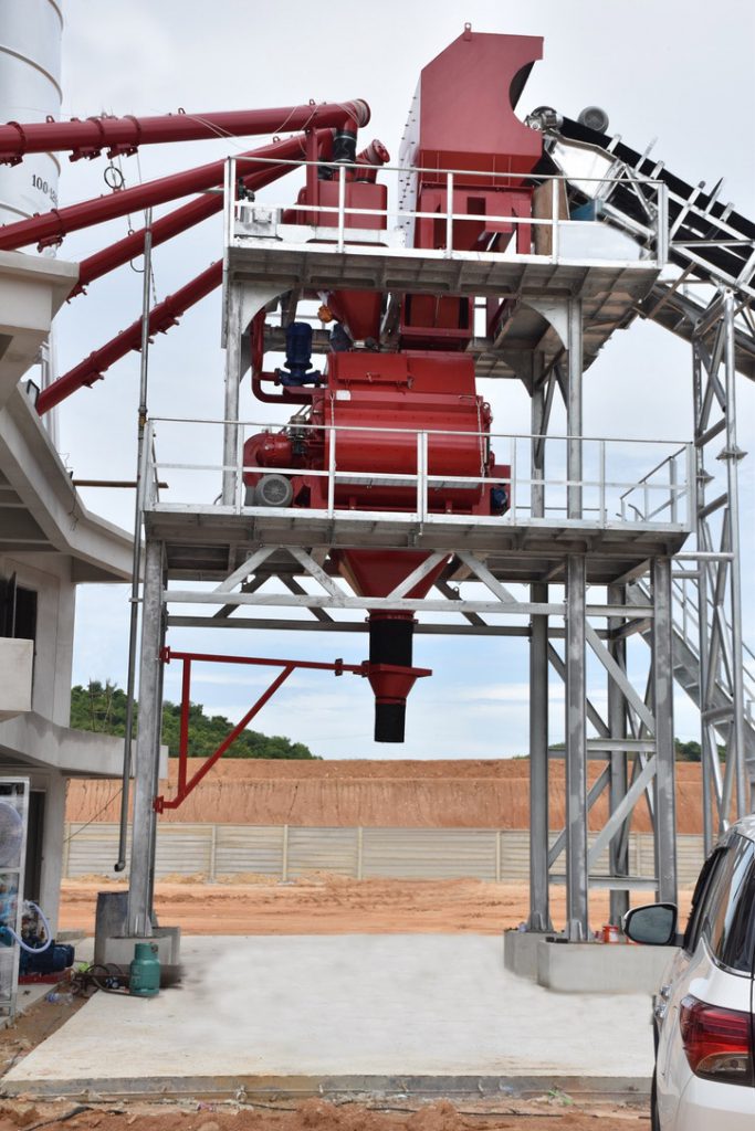 ประสิทธิภาพในเรื่องการผลิตที่สูงสุด (เครื่องผสมคอนกรีต HBB) – TUN Engineering